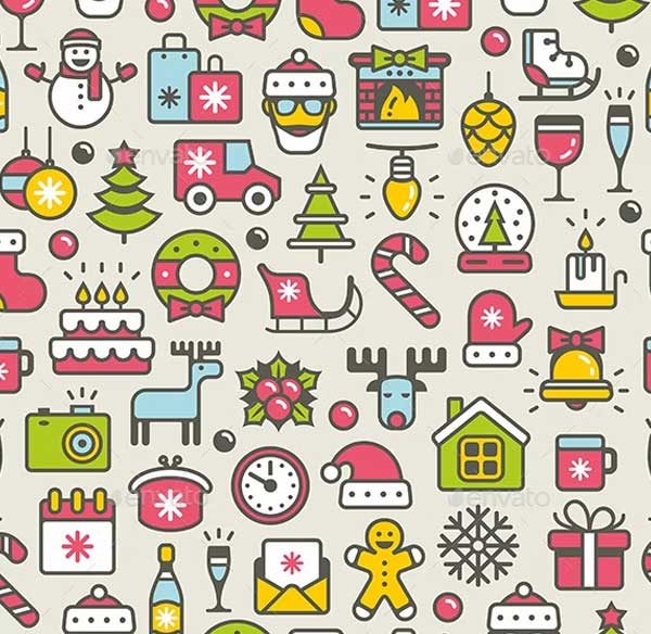 28+ Beautiful Christmas Photoshop Patterns | Free Downloads